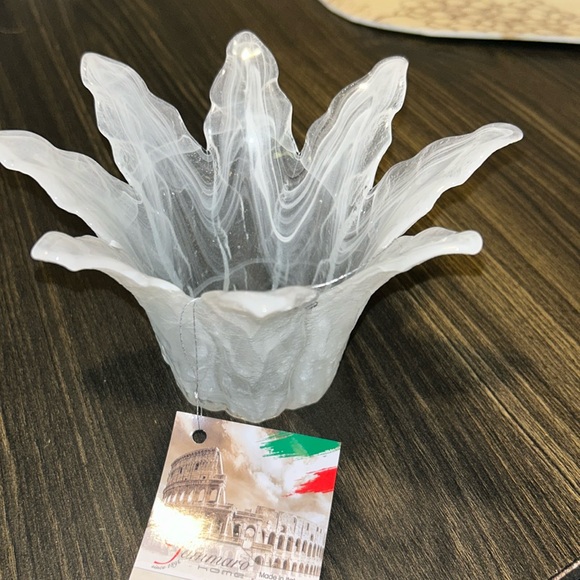 Murano | Accents | New Murano Glass Vase Made In Italy White Tammaro ...